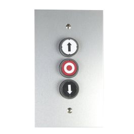 GDTE 3 3-fold push-button OPEN/STOP/CLOSE flush-mounted metal housing IP65